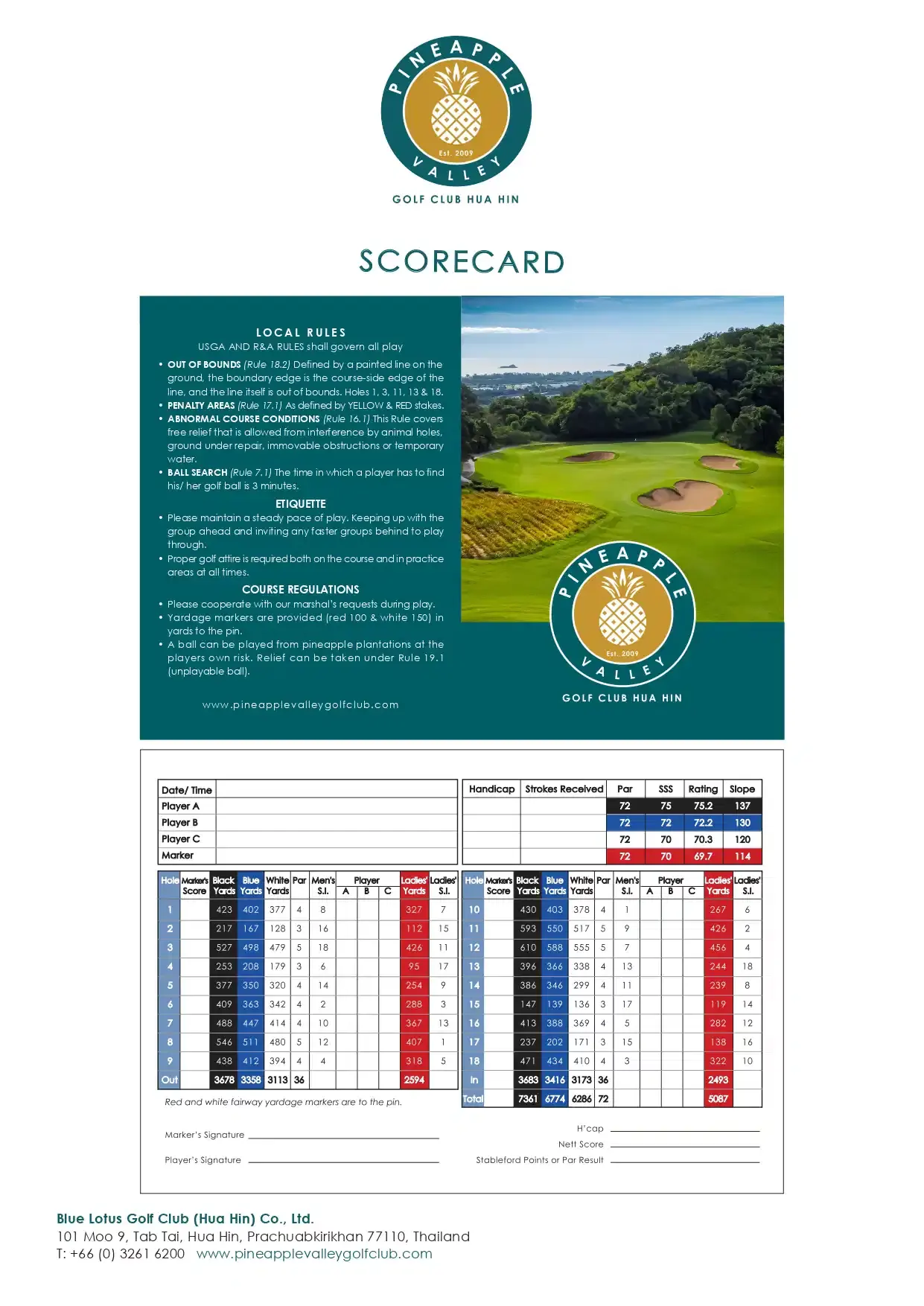 Pineapple Valley Golf Club, Hua Hin - Tee-Time Booking Anytime ...